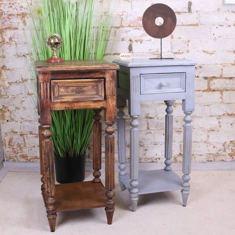 Toyani Square Tall Display Table Mango Wood - Maravi