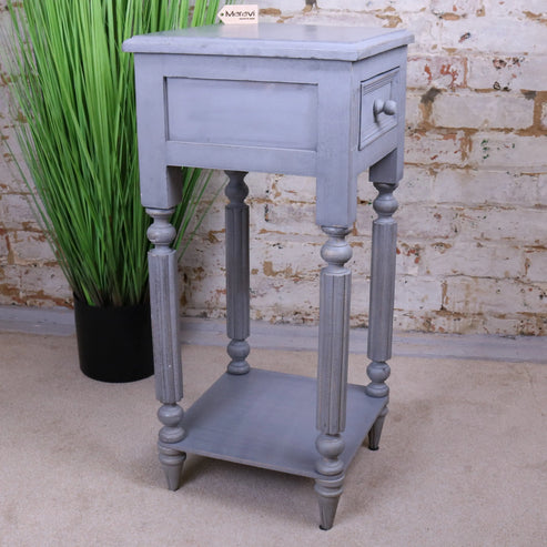 Toyani Square Tall Display Table Mango Wood - Maravi